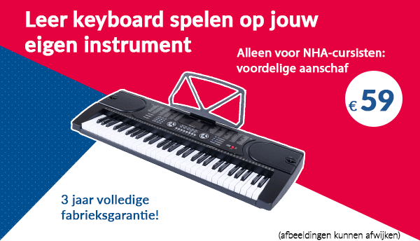 Keyboard cursus - Snel keyboard leren spelen | NHA thuisstudies